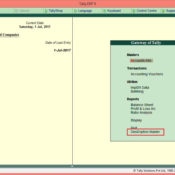 Tally Add-on for Customized Invoice Header