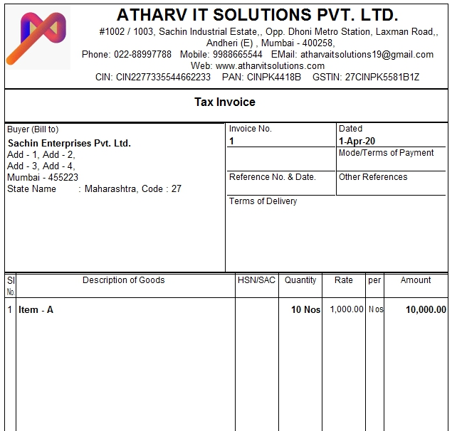 Tally Add on For Customized Invoice Format Tally Add on For Customized Invoice Format