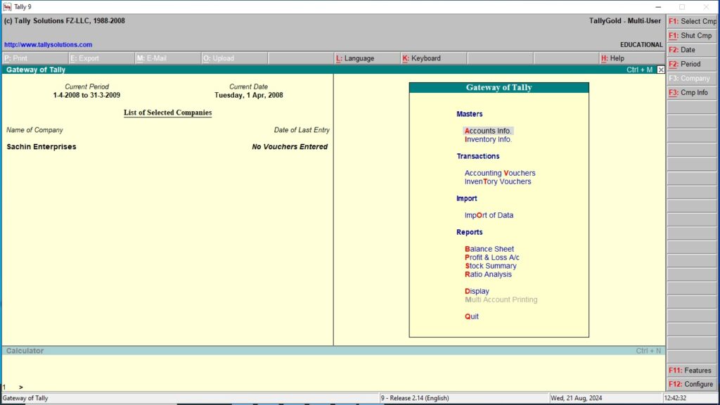 Download Tally.ERP9 | Tally 9 | Tally 7.2 for Free